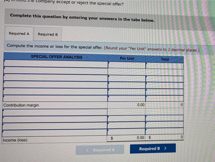 Solved Exercise 23-13 (Algo) Special offer pricing LO P7 | Chegg.com