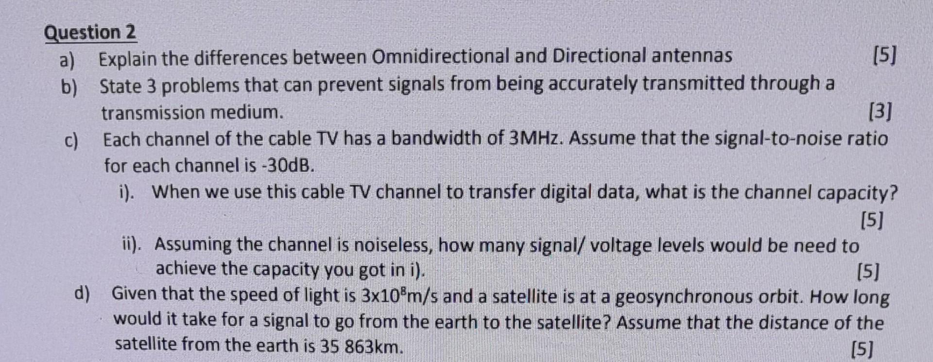 Solved Question 2 a) Explain the differences between | Chegg.com
