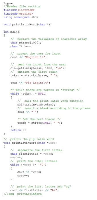 Solved Program /Header file section #include #include using | Chegg.com