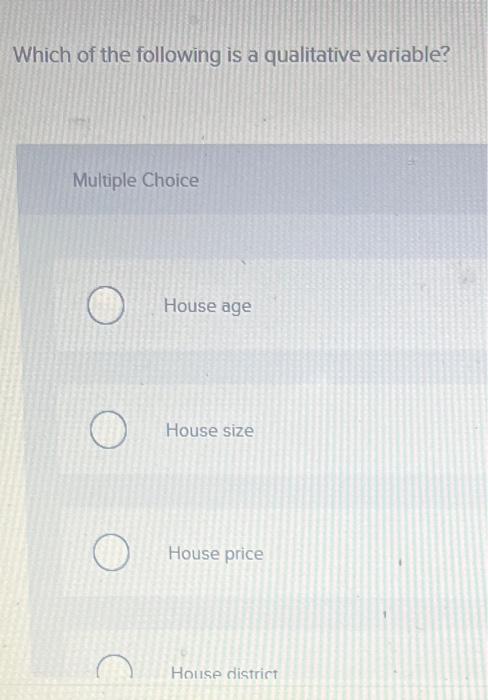 Which of the following variables are categorical and | Chegg.com