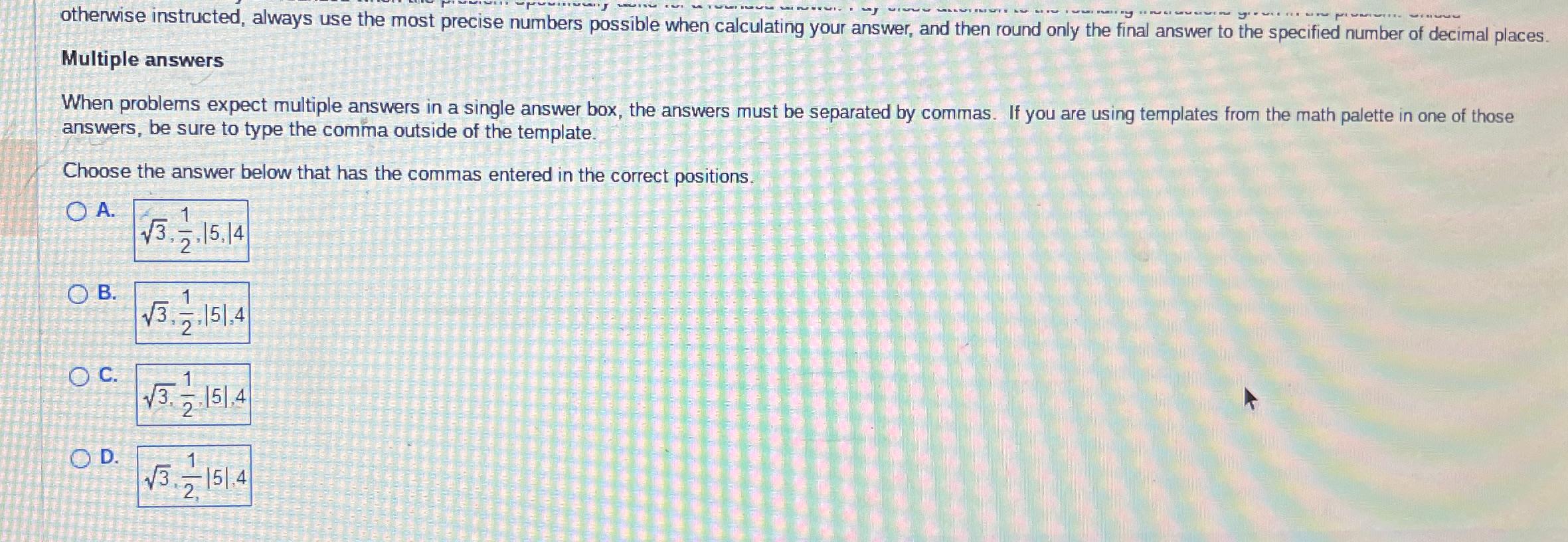 Solved otherwise instructed, always use the most precise | Chegg.com