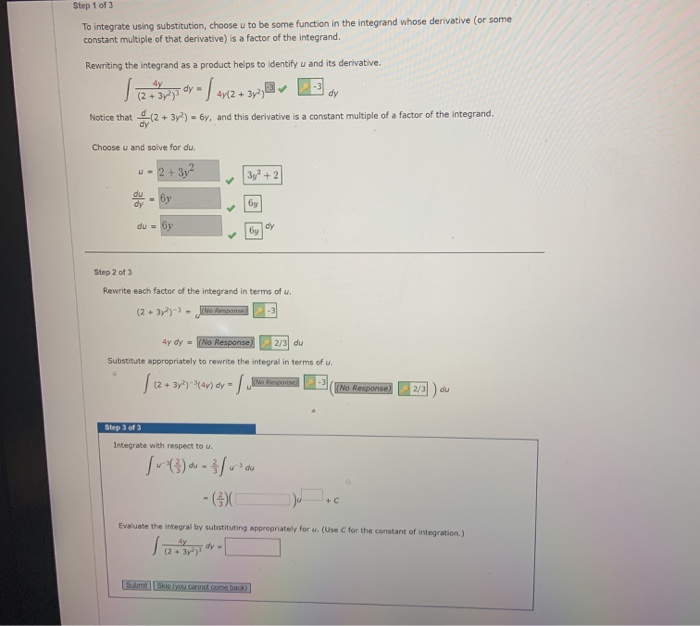 Solved Step 2 of 3 Rewrite each factor of the integrand in | Chegg.com
