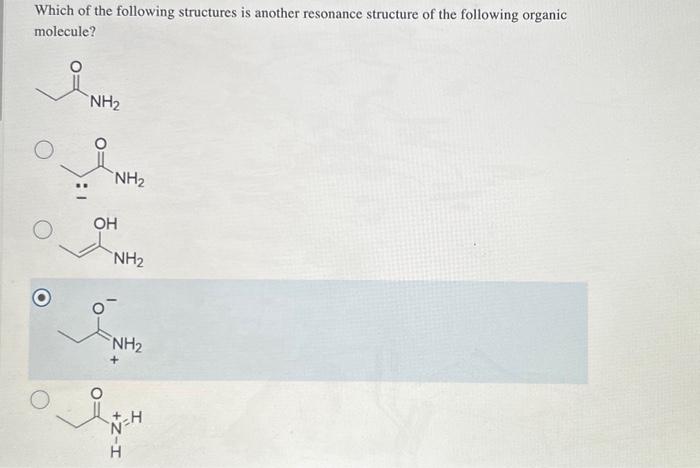 Solved Which of the following structures is another | Chegg.com