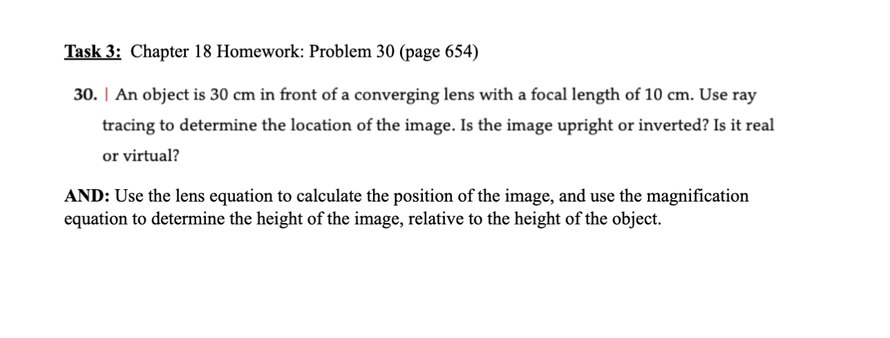 Solved Task 3: Chapter 18 ﻿Homework: Problem 30 (page 654)An | Chegg.com