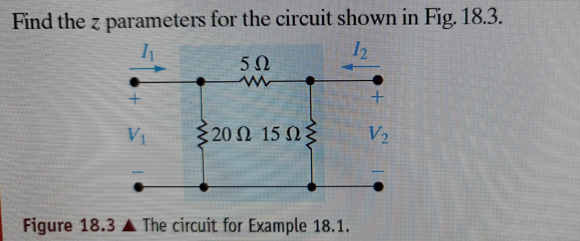 Solved Find the z parameters for the circuit shown in Fig. | Chegg.com