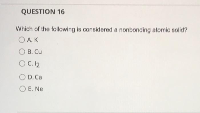 Solved QUESTION 16 Which of the following is considered a | Chegg.com