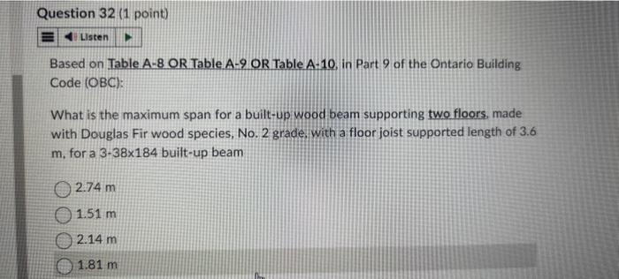 Solved Based on table 9.15.3.4. \& Sentence 9.15.3.6.(1), | Chegg.com