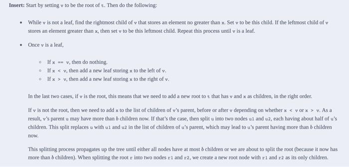 Solved Implement an (a,b)-tree in Haskell, along with | Chegg.com