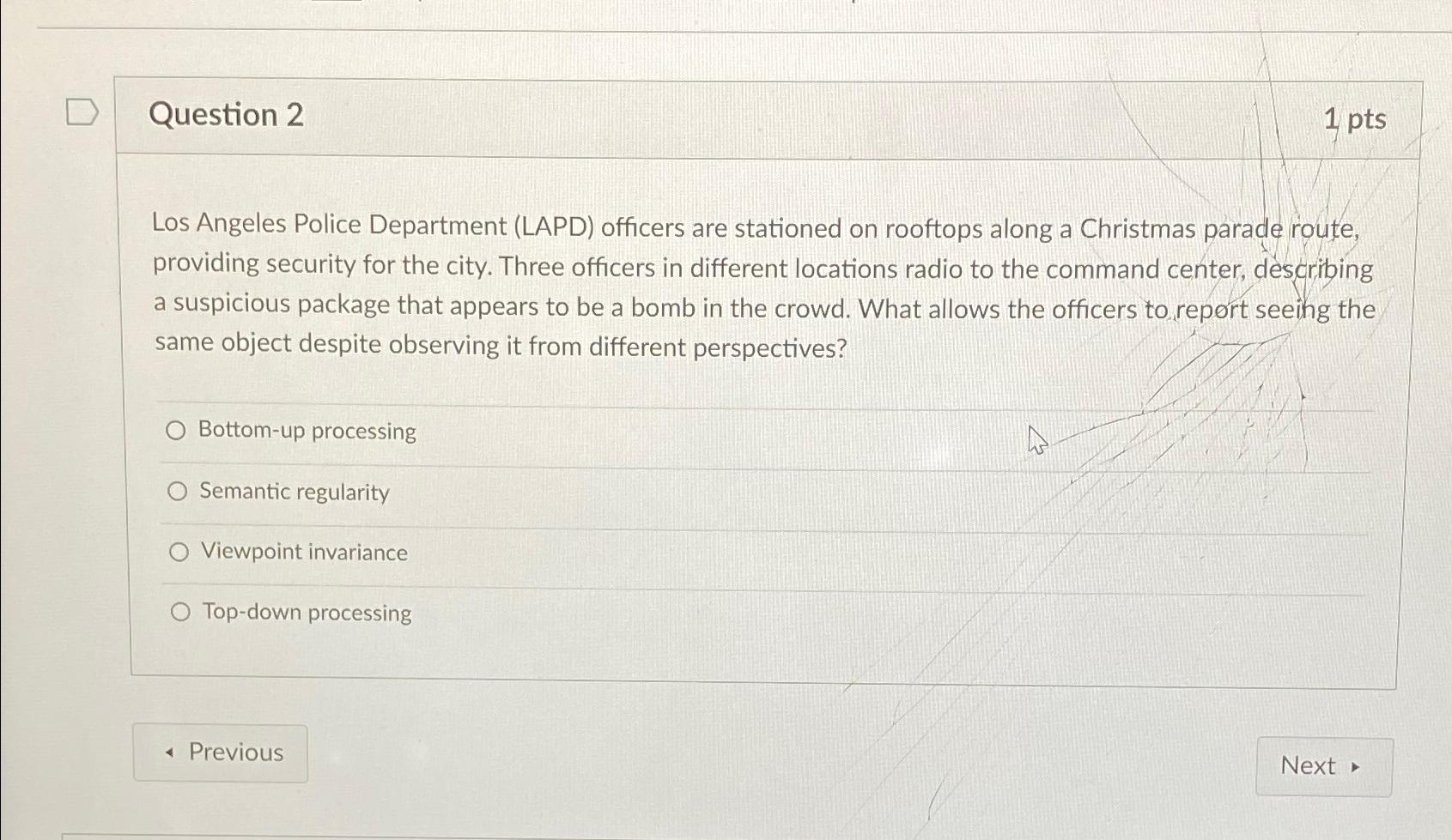Solved Question 2Los Angeles Police Department (LAPD) | Chegg.com