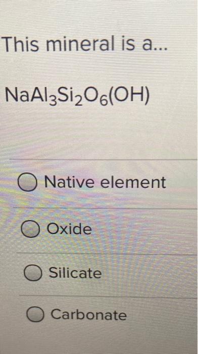 Solved This mineral is a... CuMg4+Mn2+4O8(OH)4 Carbonate | Chegg.com