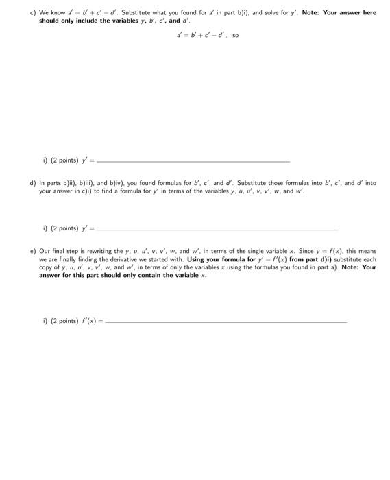 Solved (h(x) 1) A Guided Derivative Calculation The | Chegg.com