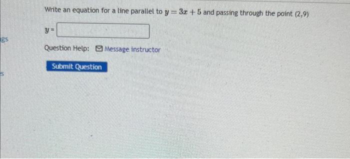 Solved Find the equation (in terms of x ) of the line with | Chegg.com