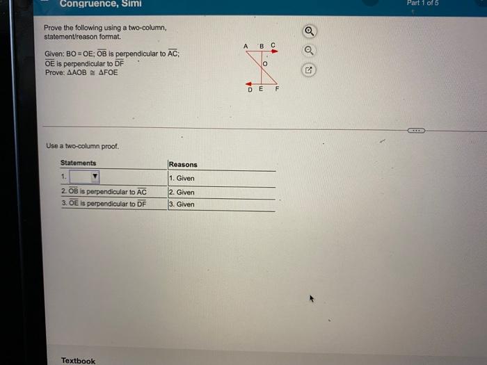 Solved Congruence, Simi Part 1 of 5 o Prove the following | Chegg.com