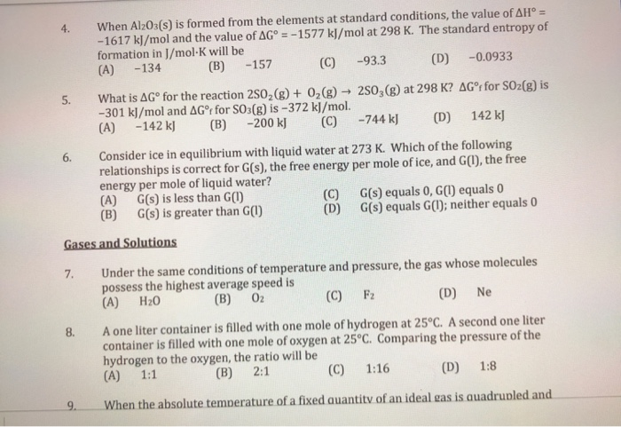 Solved When Al2O3(s) is formed from the elements at standard | Chegg.com