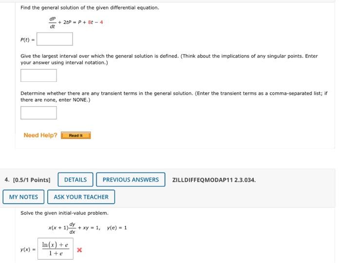 Solved Find the general solution of the given differential | Chegg.com