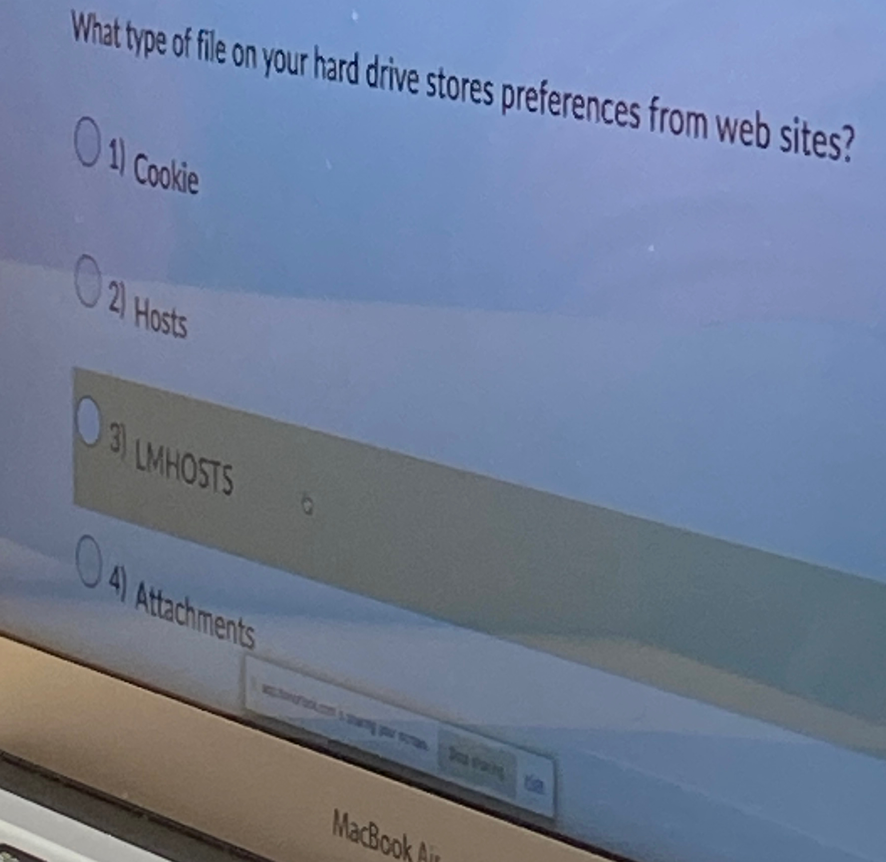 Solved What type of file on your hard drive stores | Chegg.com