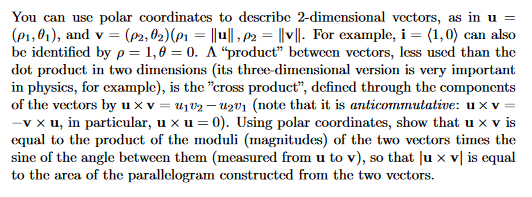 Solved You can use polar coordinates to describe | Chegg.com