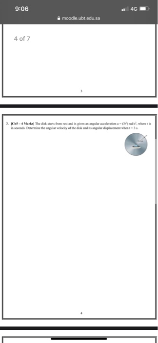Solved 9:06 .4G moodle.ubt.edu.sa 4 of 7 3. Chs - 4 Marks] | Chegg.com