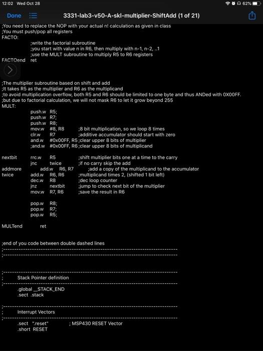 3 3 • CDA3331C • Intro to Microcomputers • Lab | Chegg.com