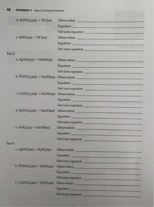 Solved EXERCISE 4 NAME LAB SECTION DATE Report Data and | Chegg.com