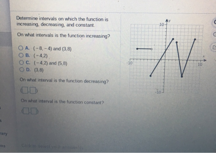 Solved Determine intervals on which the function is | Chegg.com
