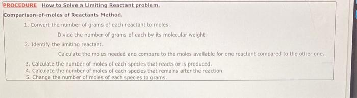 Solved this first picture shows how to solve a limiting | Chegg.com