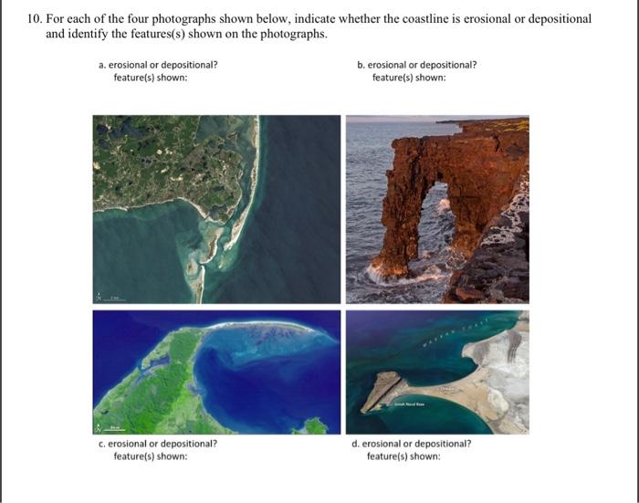 Solved For each of the four photographs shown below, | Chegg.com