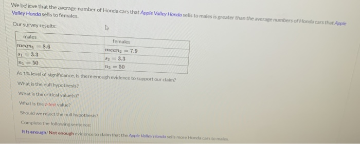 Solved We believe that the average number of Honda cars that | Chegg.com