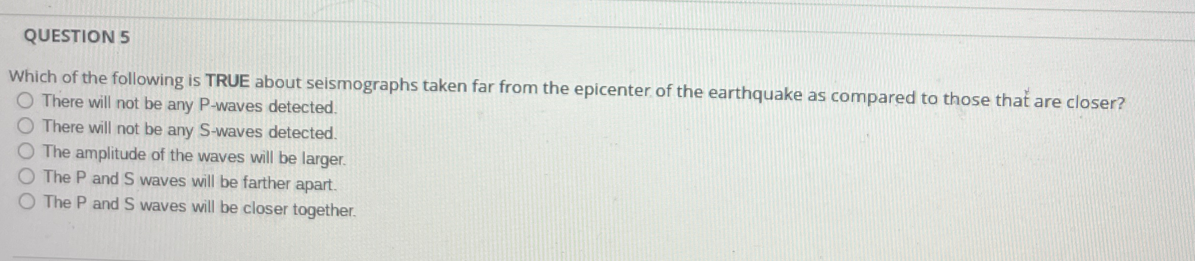 Solved QUESTION 5Which of the following is TRUE about | Chegg.com
