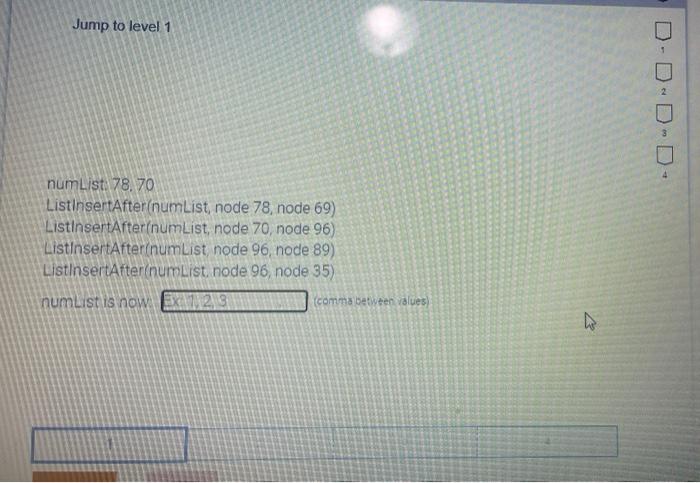 Solved Jump to level 1 D-D-D-D- 4 numList: 78.70 | Chegg.com