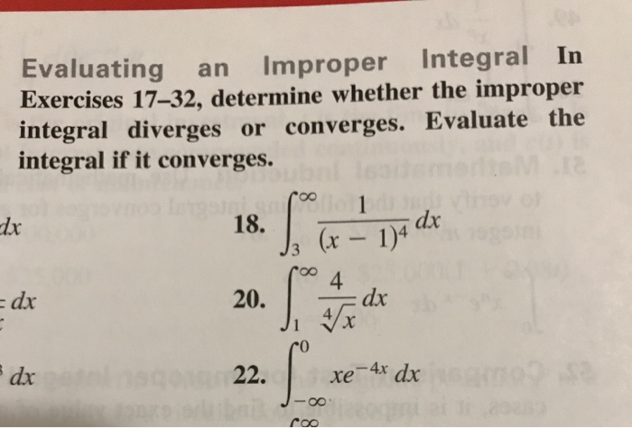 Solved Evaluating an improper Integral In Exercises 17–32, | Chegg.com