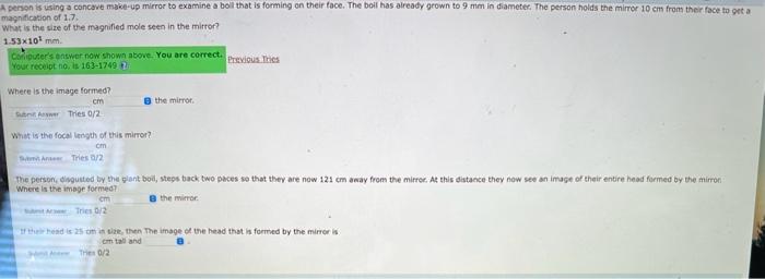 Convex Mirror If an object is lecated in region 3 , | Chegg.com