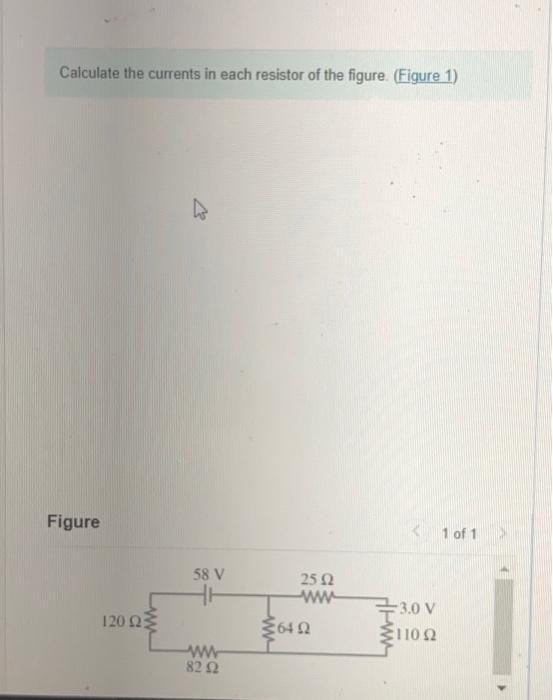 Solved Calculate the currents in each resistor of the | Chegg.com