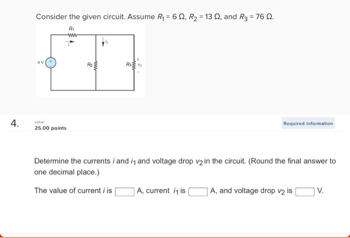 Solved Consider the given circuit. Assume R1 = 61, R2 = 132, | Chegg.com