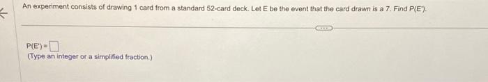 Solved An experiment consists of drawing 1 card from a | Chegg.com