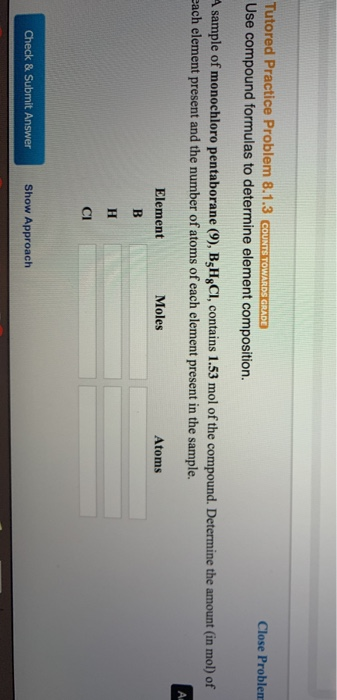 Solved Tutored Practice Problem 8.1.3 COUNTS TOWARDS GRADE | Chegg.com