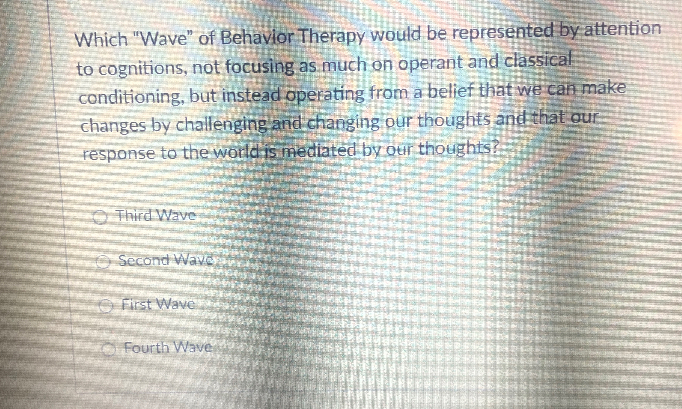 Solved code class="asciimath">tWhich "Wave" of Behavior | Chegg.com