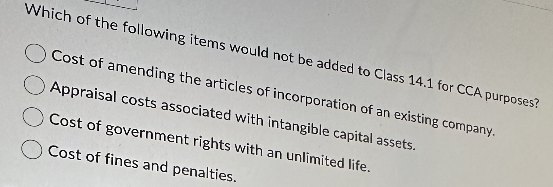 Solved Which of the following items would not be added to | Chegg.com