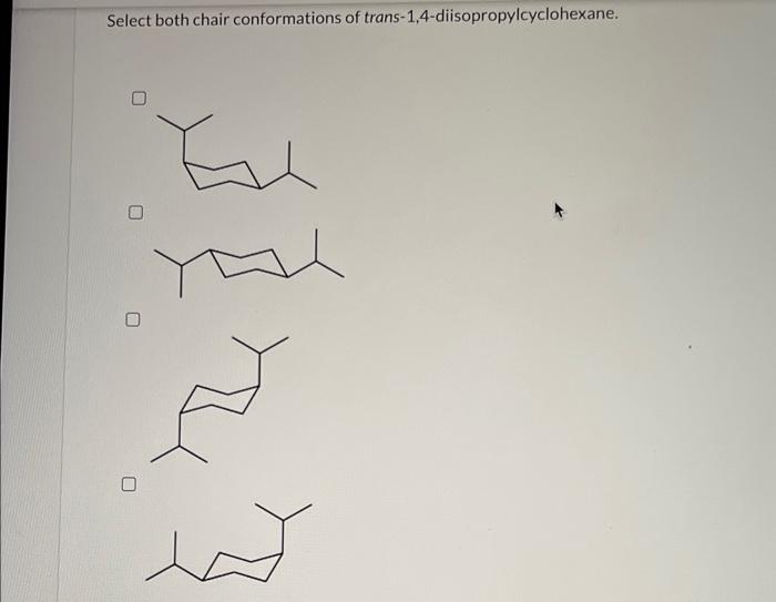 Solved Select both chair conformations of | Chegg.com
