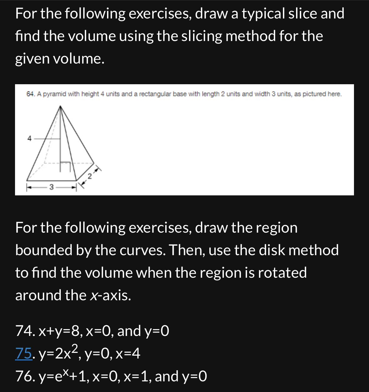 Solved For the following exercises, draw the regionbounded | Chegg.com