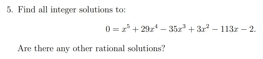 Solved Find all integer solutions | Chegg.com
