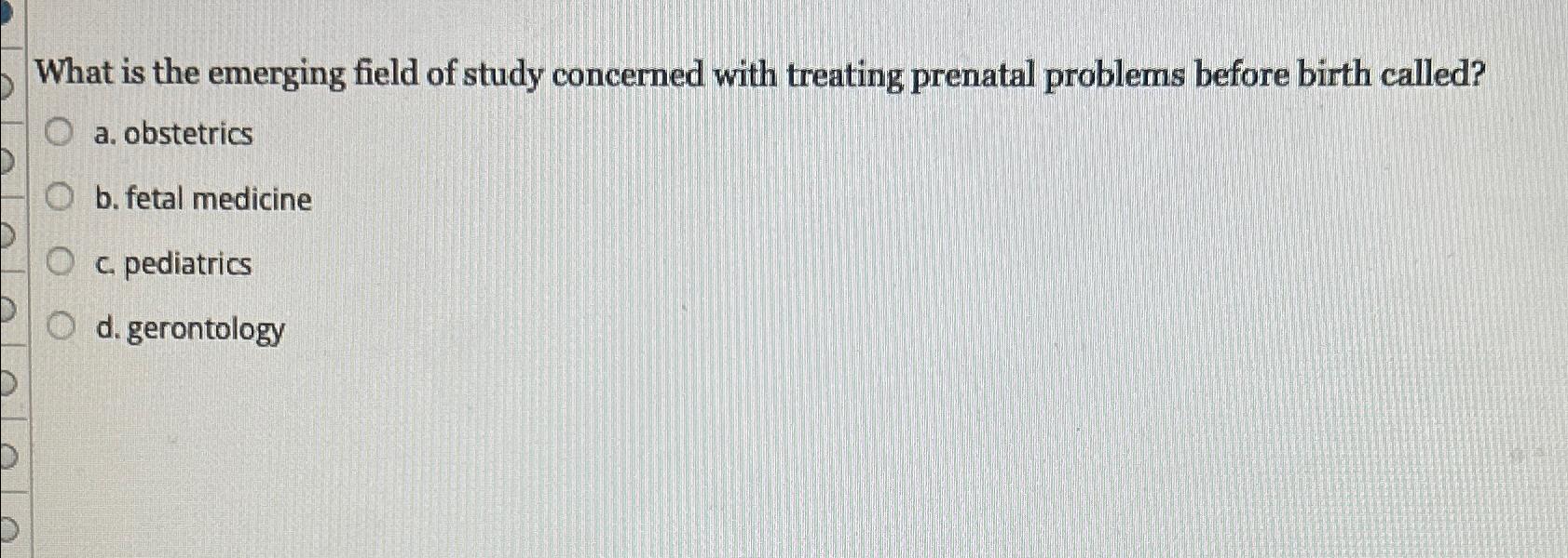 Solved What is the emerging field of study concerned with | Chegg.com