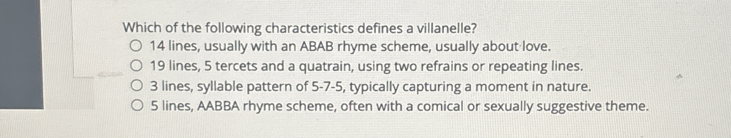 Solved Which of the following characteristics defines a | Chegg.com