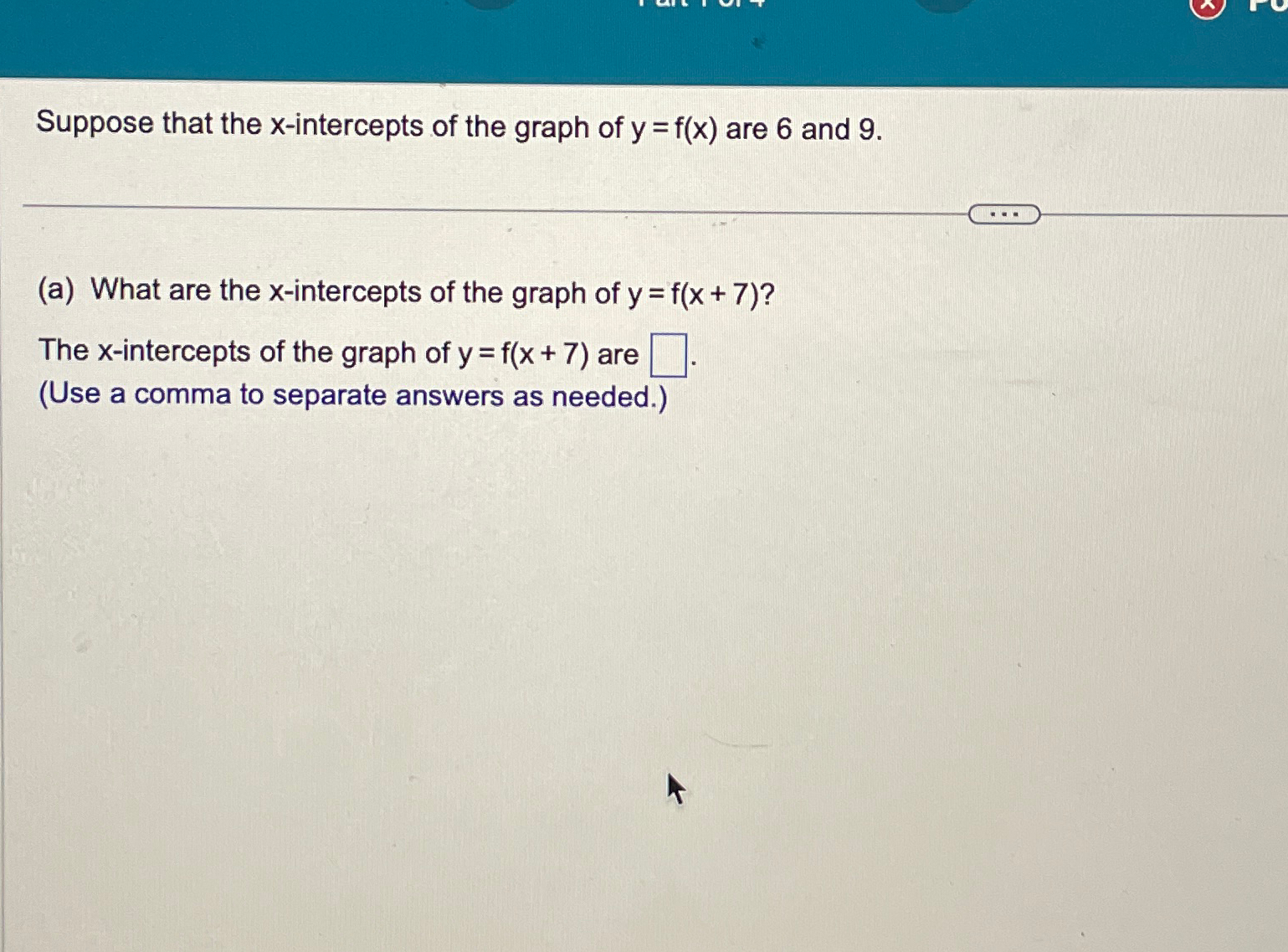 Solved Suppose that the x-intercepts of the graph of y=f(x) | Chegg.com