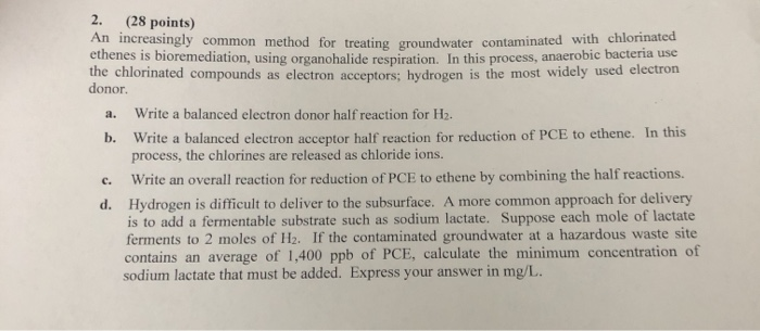 Solved 2. a. (28 points) An increasingly common method for | Chegg.com