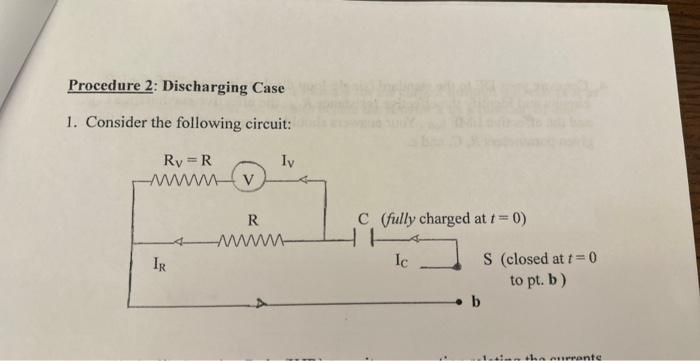Solved Procedure 2: Discharging Case 1. Consider the | Chegg.com