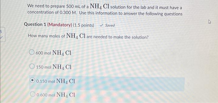 Solved How many grams should we weigh out in order to get | Chegg.com