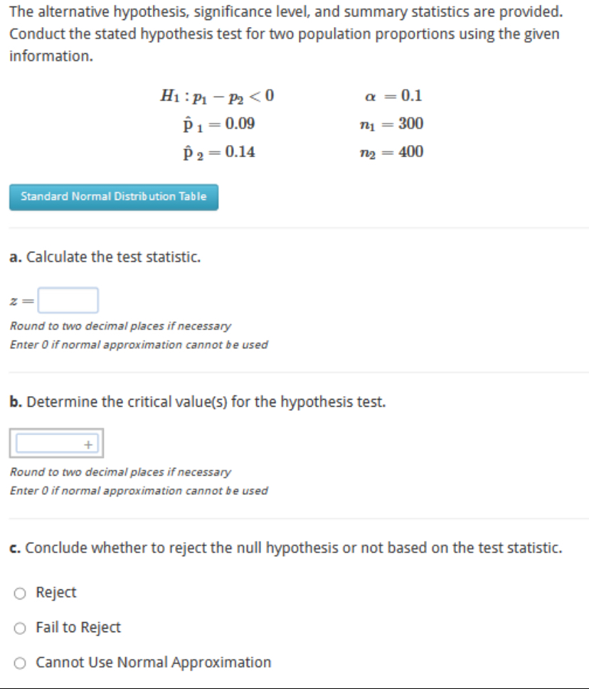 Solved The alternative hypothesis, significance level, and | Chegg.com