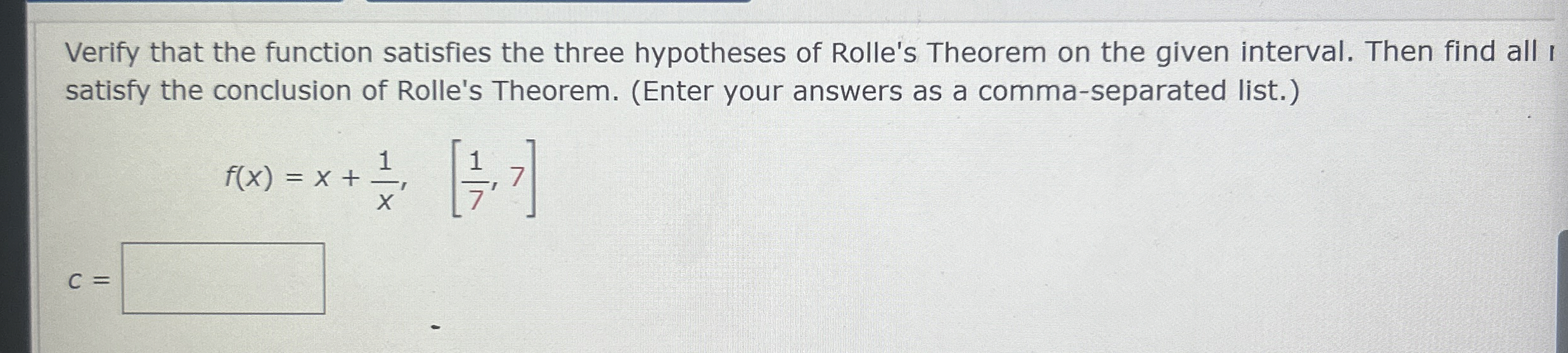 Solved Verify that the function satisfies the three | Chegg.com