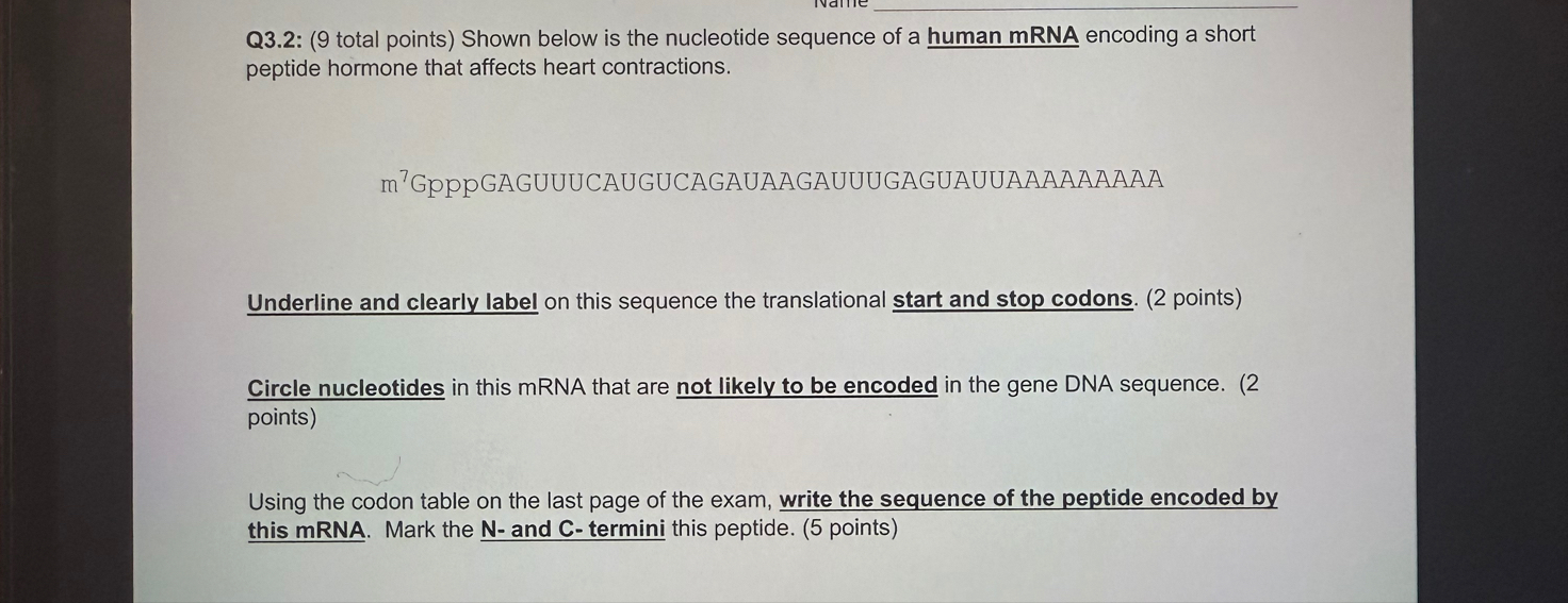 Solved Q3.2: (9 ﻿total points) ﻿Shown below is the | Chegg.com